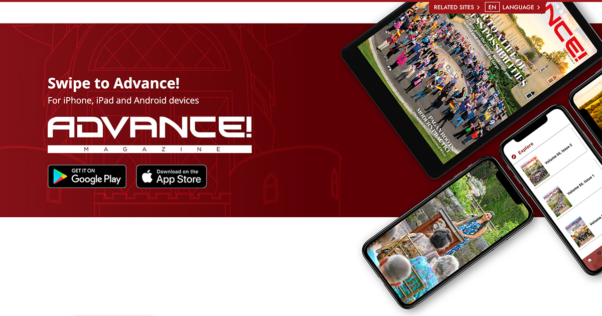 Get the Advance! magazine app today | Advanced Organization & Saint ...