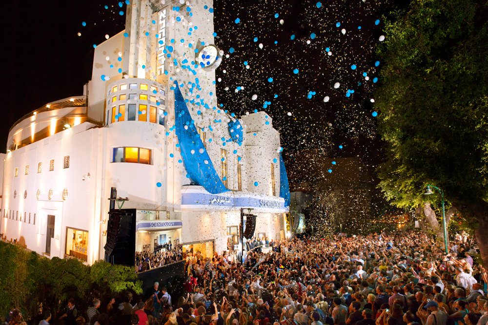 Ribbon Falls on Ideal Center of Scientology for the Middle East