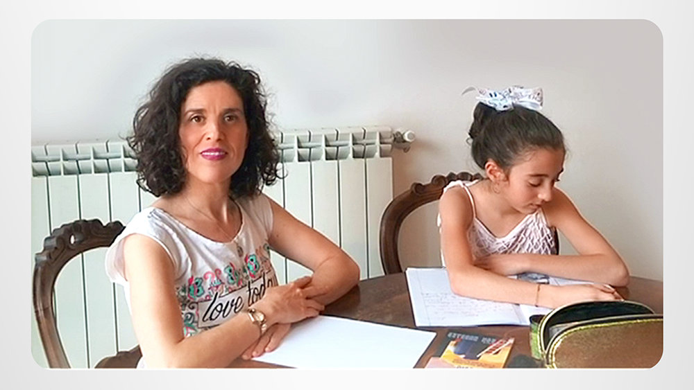 Francesca fait classe dans @home