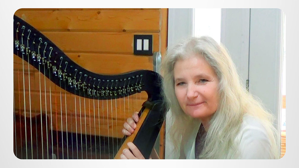 Heavenly Harpist Suzanne @home